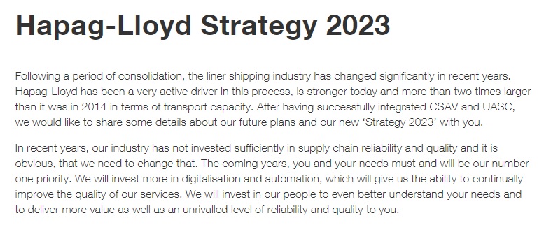 Hapag-Lloyd revela su estrategia 2023 enfocada en la digitalización y ...