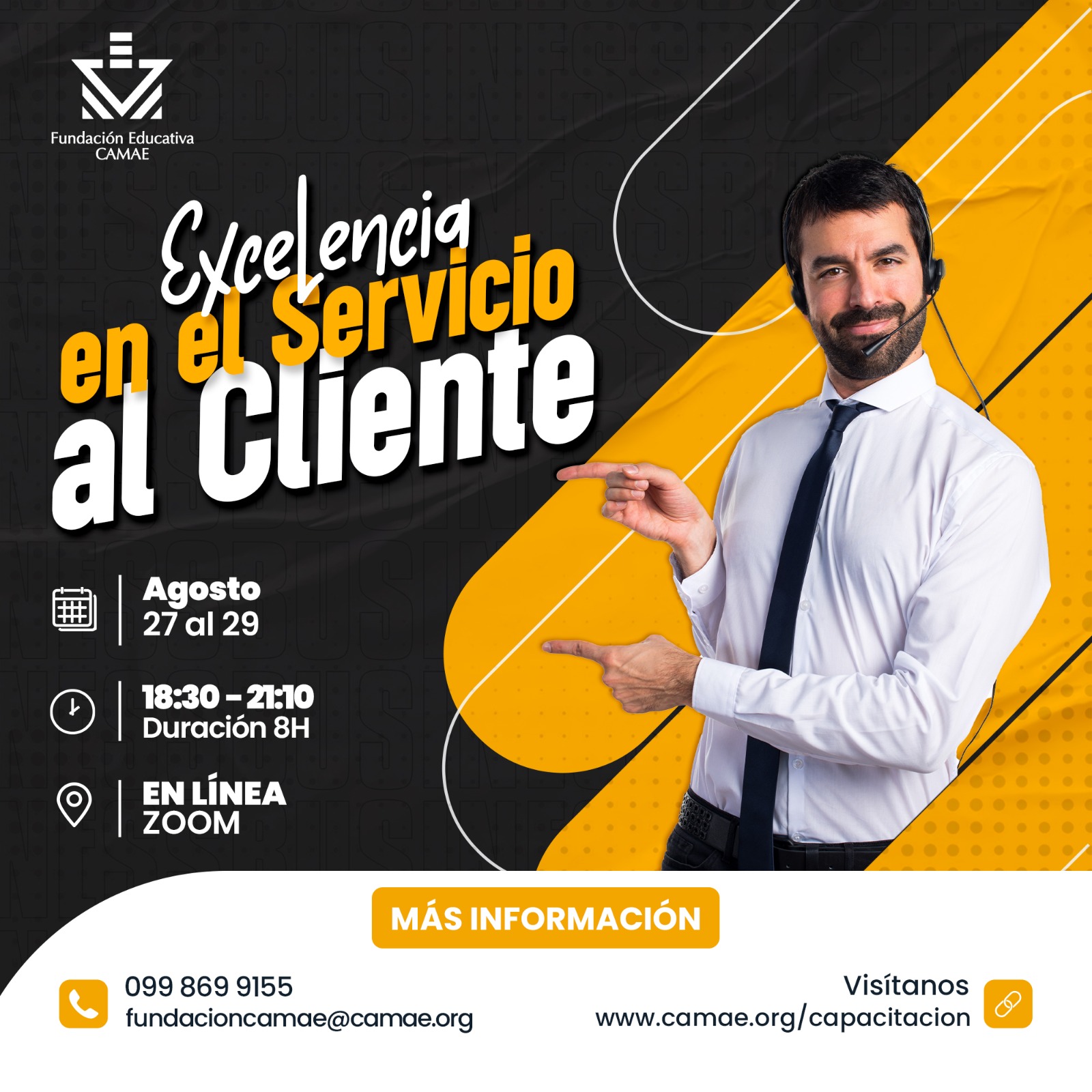 Excelencia en el servicio al cliente - Capacitaciones - Camae