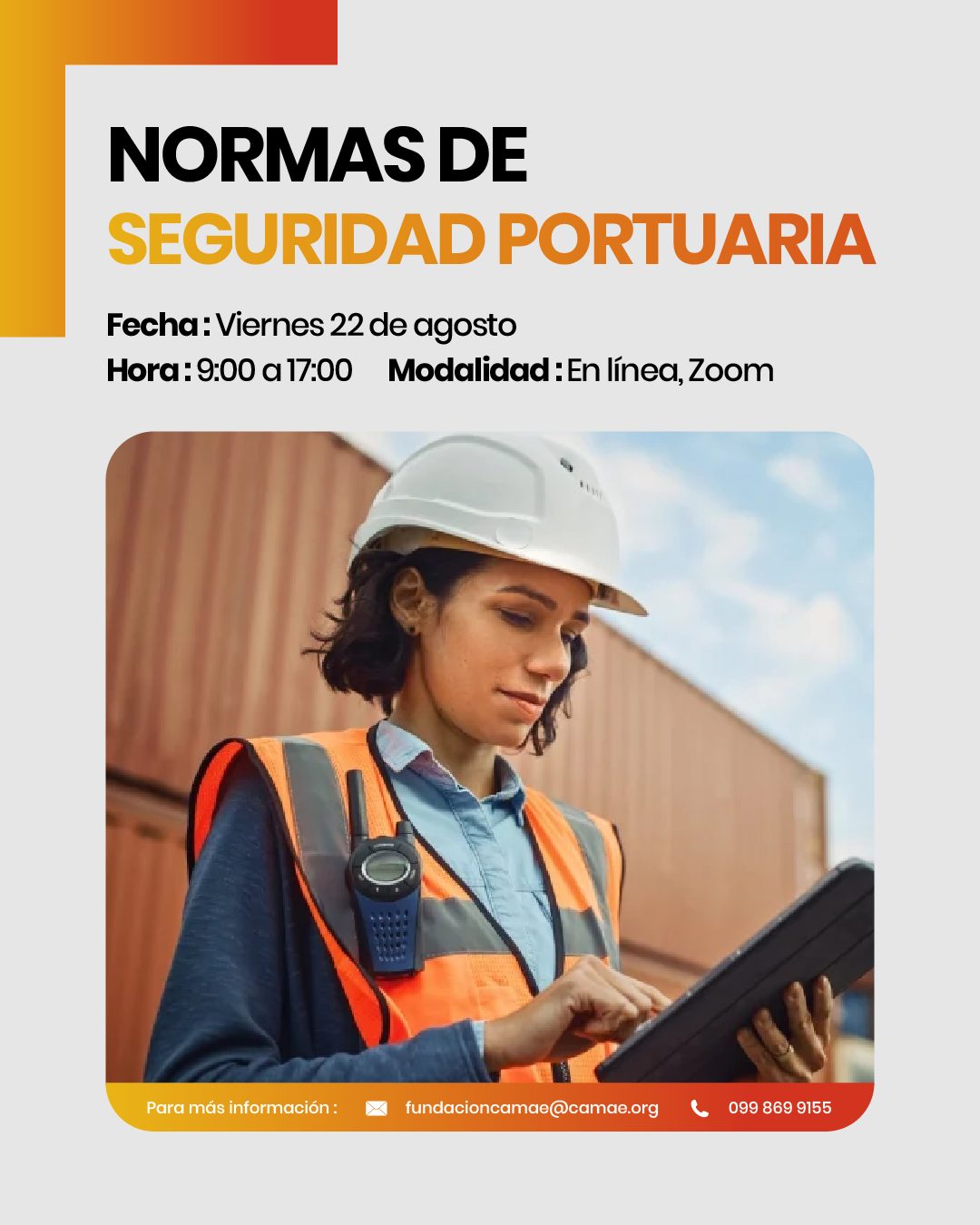 Normas de Seguridad Portuaria - En línea - Capacitaciones - Cámara ...