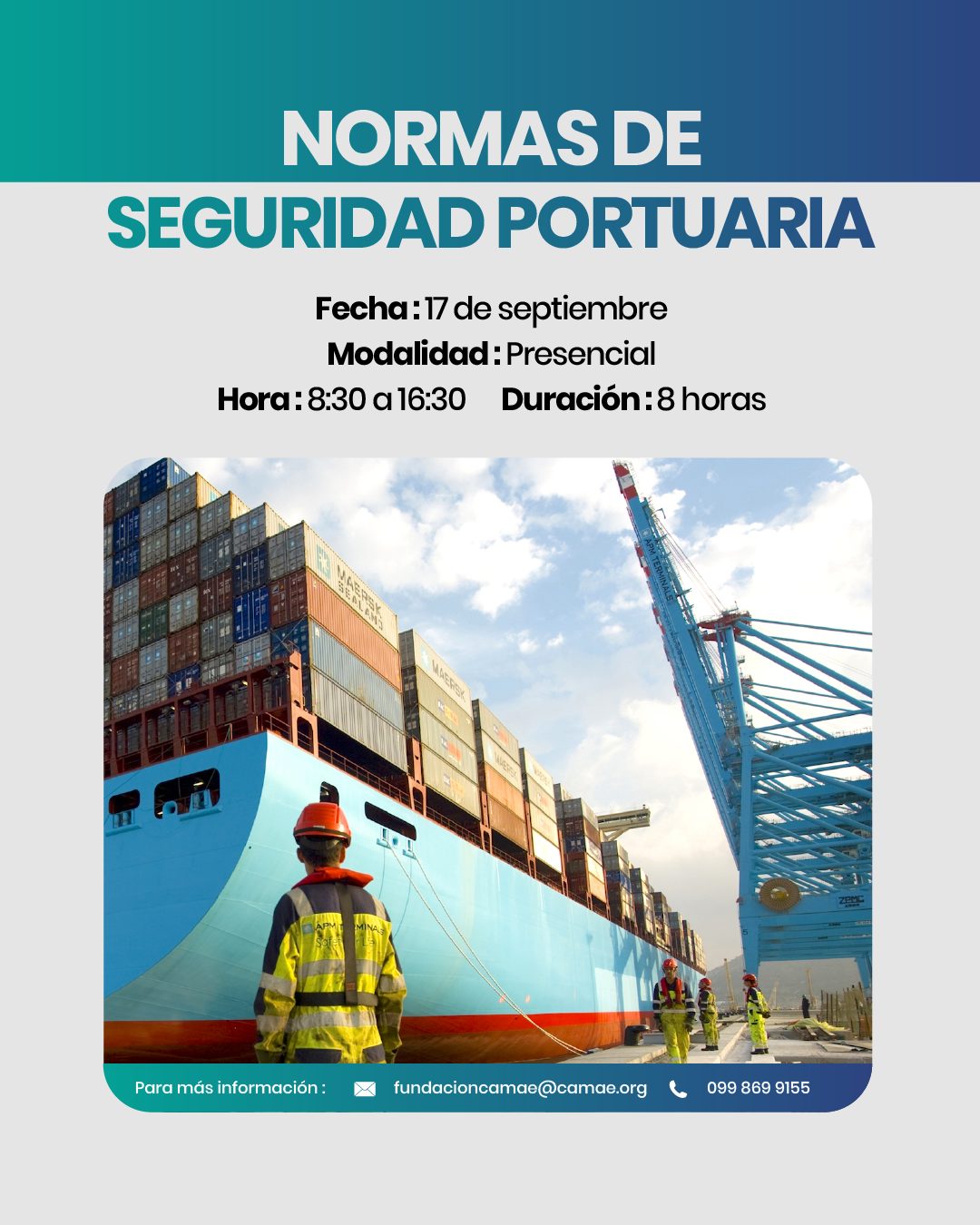 Normas de Seguridad Portuaria - Presencial - Capacitaciones - Cámara ...