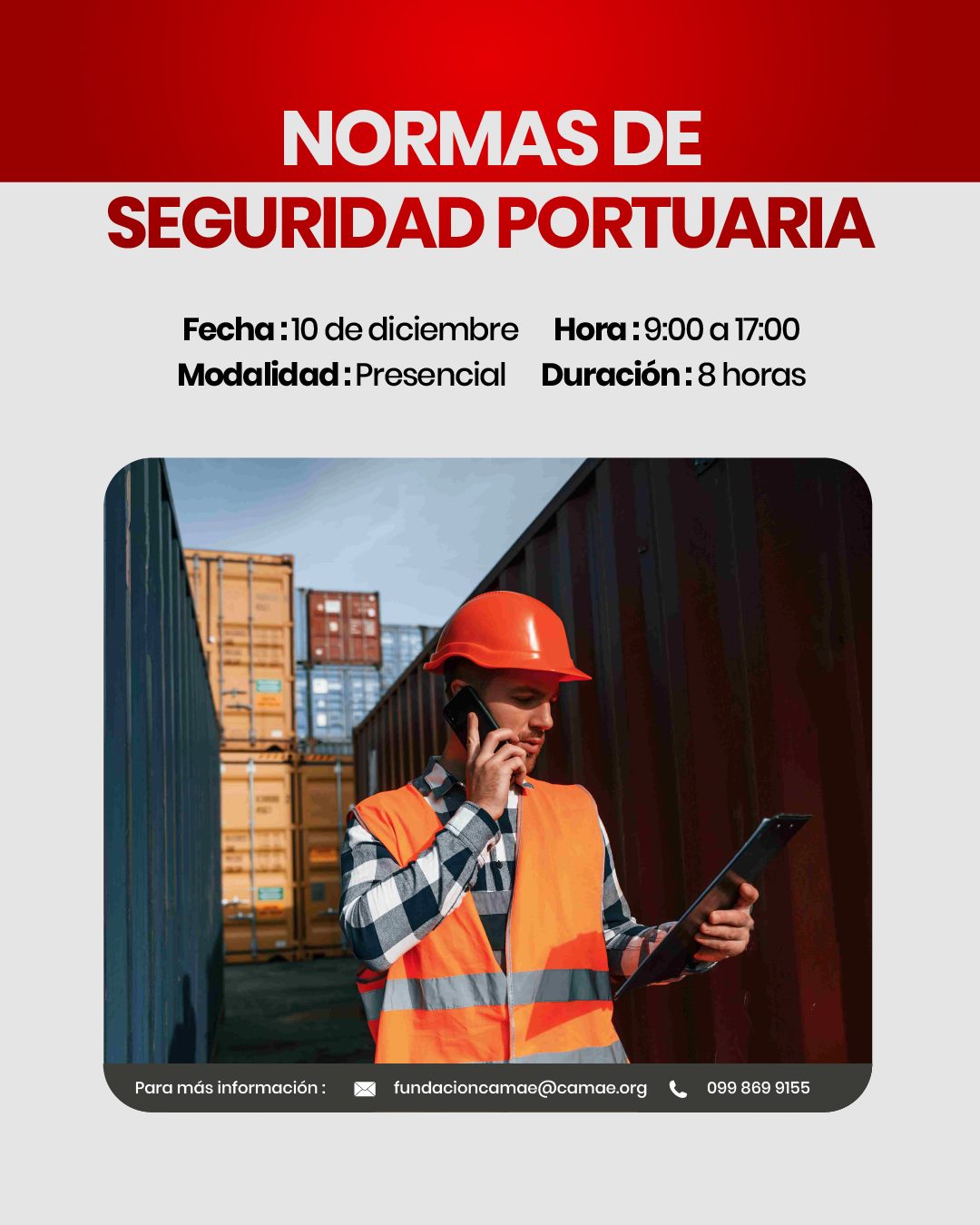 Normas de Seguridad Portuaria - Presencial - Capacitaciones - Cámara ...