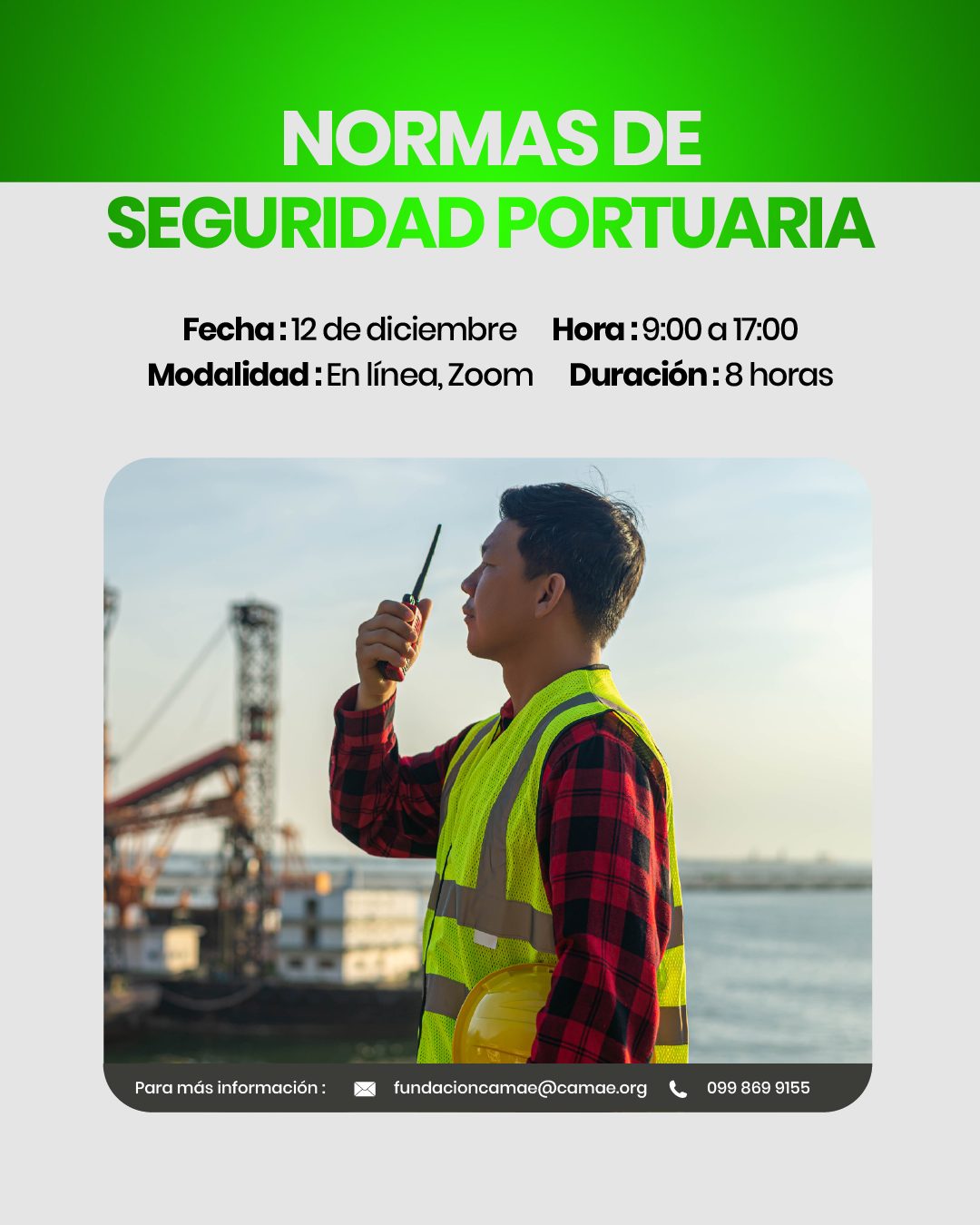 Normas de Seguridad Portuaria - En línea - Capacitaciones - Cámara ...