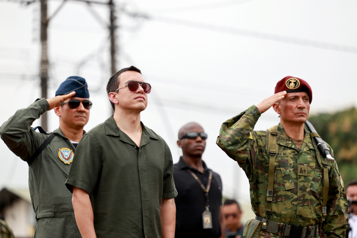 Daniel Noboa anuncia una base operativa para reforzar la seguridad en ...